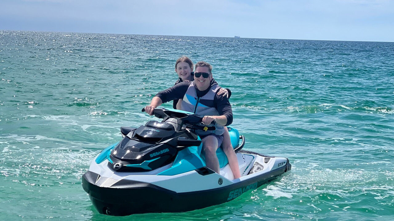 Search for wildlife on a guided Sea-Doo tour around Shell Island