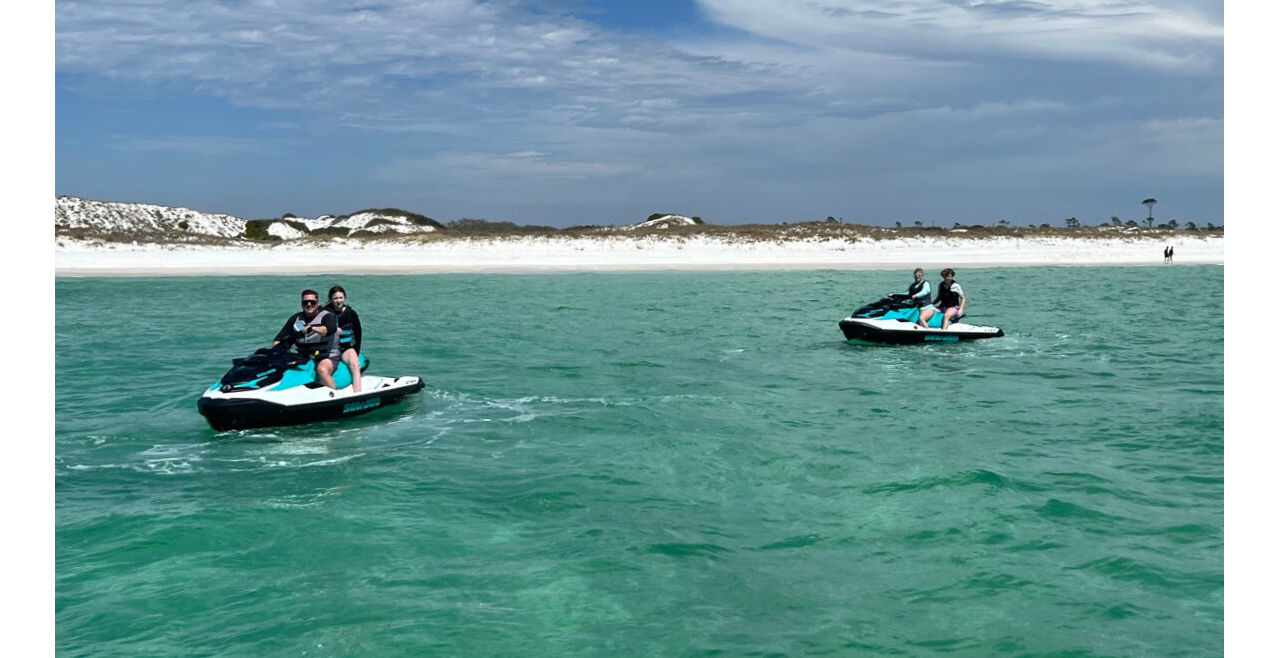 Search for wildlife on a guided Sea-Doo tour around Shell Island